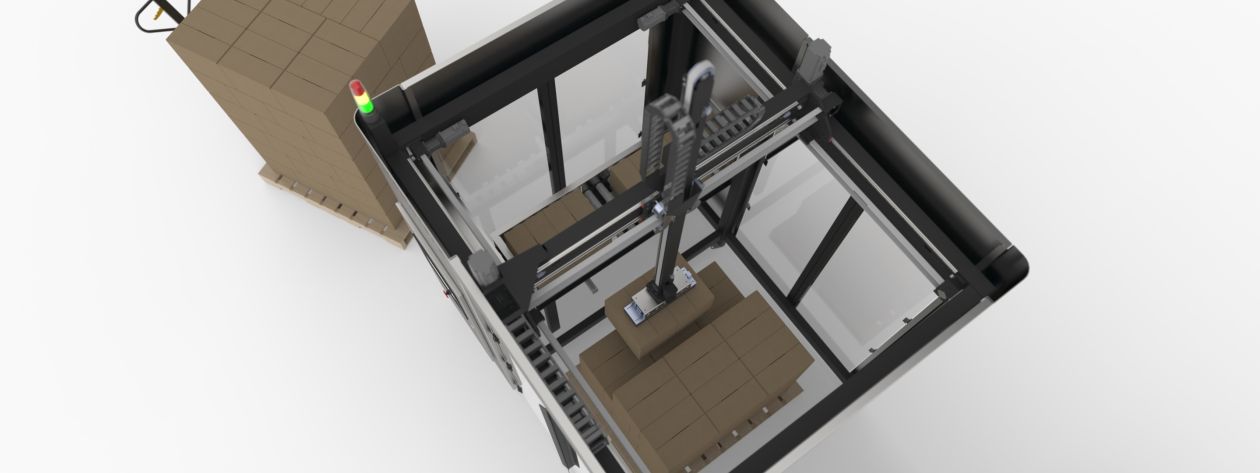 Compact palletizing solution